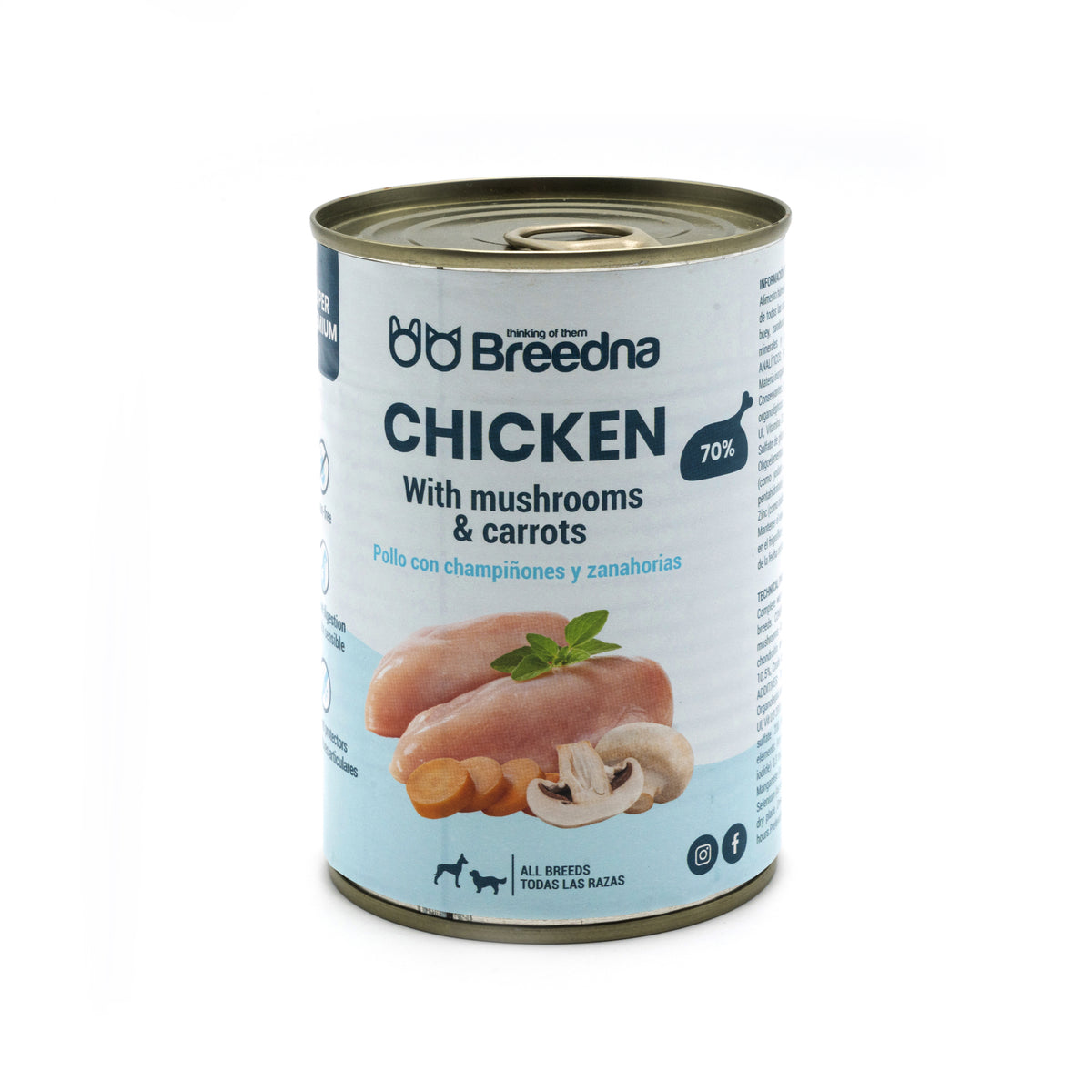 PACK OF CANS Wet Chicken Food – Breedna