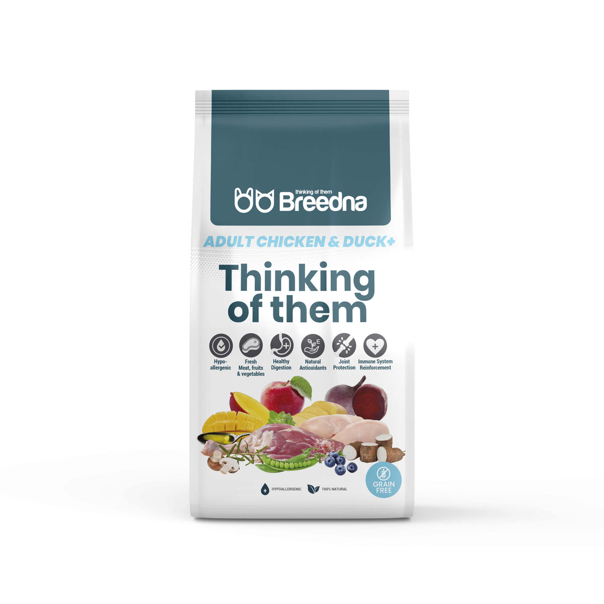 GRAIN FREE CHICKEN&DUCK+ 【Hypoallergenic Dog Food】- Breedna